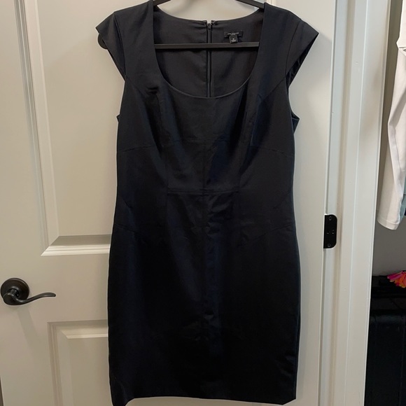 Ann Taylor | Dresses | Never Worn Black Sheath Dress With Beautiful ...